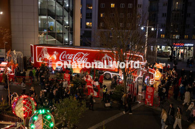 40079108-The Coca Cola truck made a triumphant return to Gunwharf Quays ...