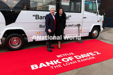 40084700-Dave Fishwick and his wife Nicky at the premiere of his new ...