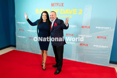 40084696-Dave Fishwick and his wife Nicky at the premiere of his new ...