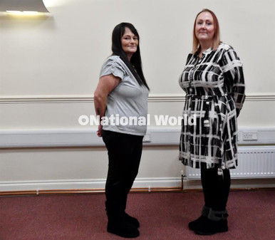 40084746-Sisters Melanie Lawson (37) (left) and Natalie Atkinson (35 ...