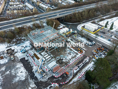 40084857-View of the steelwork that is nearly complete at the Pendle ...