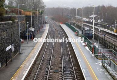 40087448-General view of Marsden train station in West Yorkshire ...