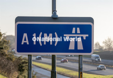 40088151-Motorway sign for the A1 . 15th January 2025 YPN-250116 ...