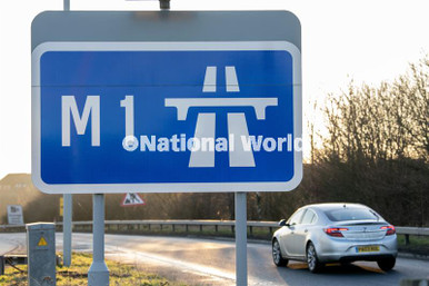 40088144-Motorway sign for the M1. 15th January 2025 YPN-250116 ...