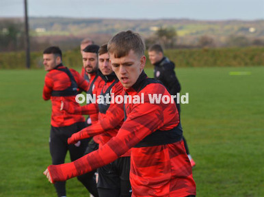 40088779-Derry City ‘s Ciaron Harkin training at the GAA Centre of ...