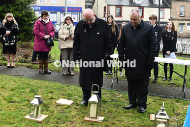 40090676-27-01-2025. Picture Michael Gillen. BONNYBRIDGE. Memorial ...