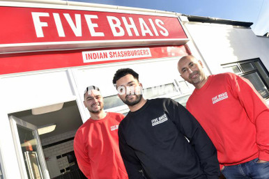 40091721-(l-r) Owners George Purnell, Kiron Chowdhury and Kas Miah have ...