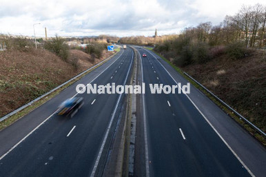 40091798-M65 Motorway at Junction 12 looking eastbound. Photo: Kelvin ...
