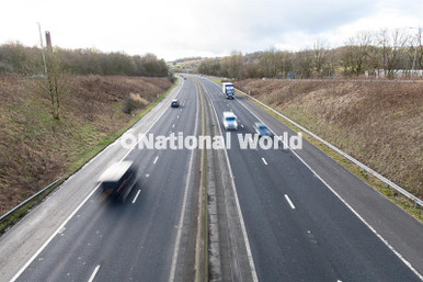 40091795-M65 Motorway at Junction 12 looking westbound. Photo: Kelvin ...