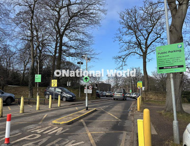 40094092-The new parking system in place at Rotherham General Hospital ...