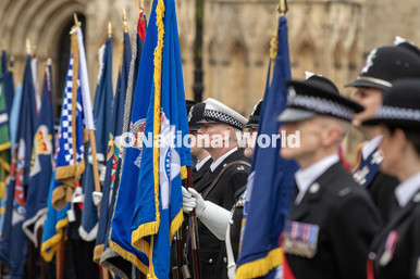 40098714-PC Rosie Prior funeral at York Minster. Police officers with ...