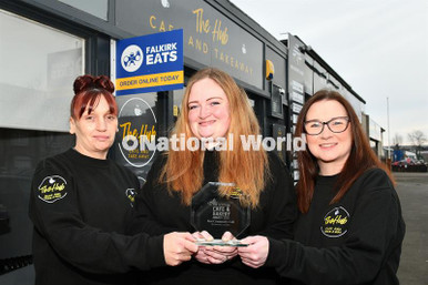 40101211-19-02-2025. Picture Michael Gillen. GRANGEMOUTH - The Hub Cafe ...