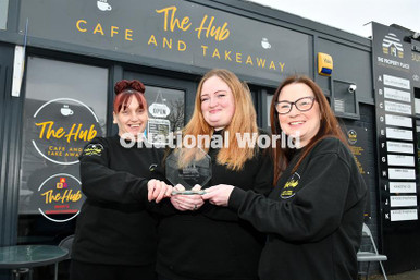 40101209-19-02-2025. Picture Michael Gillen. GRANGEMOUTH - The Hub Cafe ...