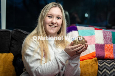 40101832-Amy Roberts, co-founder of Happy Quills with Poppy the ...