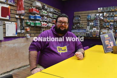 40102538-Chris Ord inside the extended area of Geek Retreat, York Road ...