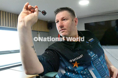40103760-Professional darts player Rob Grundy at the Pavilion Bar ...