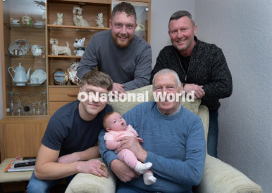 40105435-Five generations of Sherratts. Pictured is newborn Dulcie ...