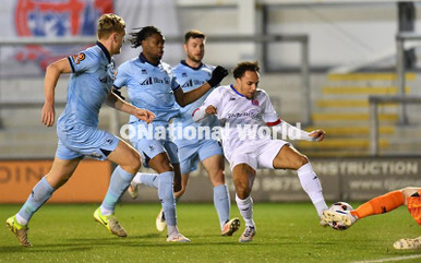 40106649-Reyes Cleary Hartlepool United photographed during the 2-1 ...