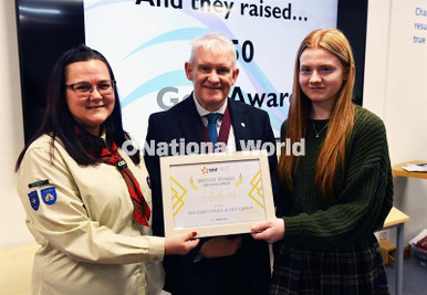 40107232-Deputy Mayor of Hartlepool Phil Holbrook with members of the ...