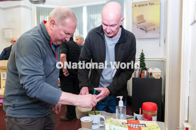 40109394-Members of Men's Shed in Lytham attending the weekly meeting ...