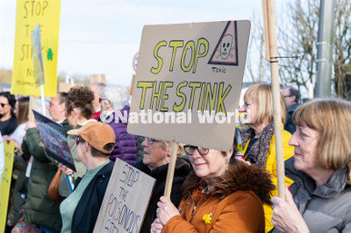 40133140-Protestors at Jameson Road Landfill protest in Fleetwood ...