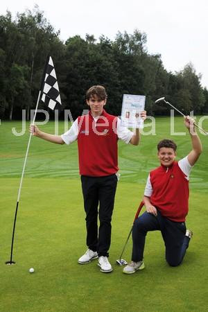 39022165-Leo Brown and Sam Marshall young golfers from Elton Furze Golf ...