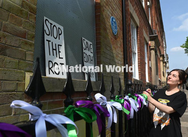 40317132-Ella Lomas, director of Friends of Edith Rigby outside Edith ...