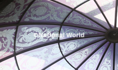 40317196-One of the roof domes which has been restored. As work ...