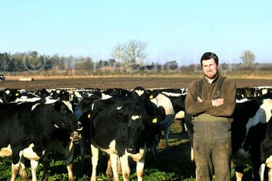39324931-Jon Kirby of Misson Farm near Bawtry with some of his dairy ...