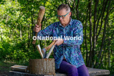 40322355-Toolmaker and wooden spooncarver Robin Wood, owner of Wood ...