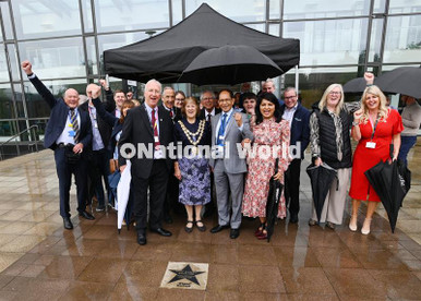 40334174-Prof Sanjay Arya OBE WWL Medical Director at the unveiling of ...