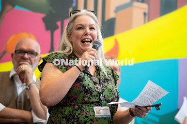 40342552-Incoming CEO Cath Coffey speaks at the official opening of the ...