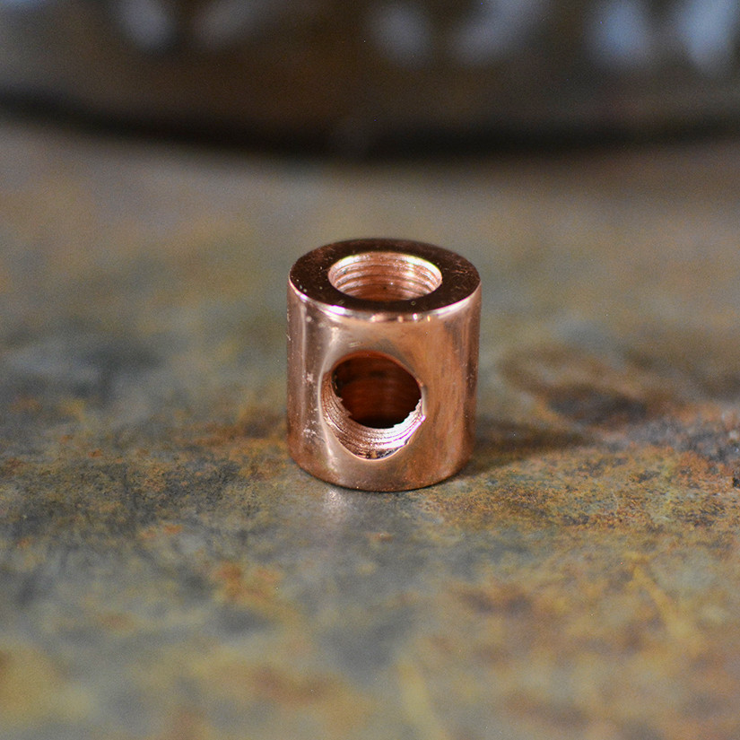 4-Way Coupling - Polished Copper