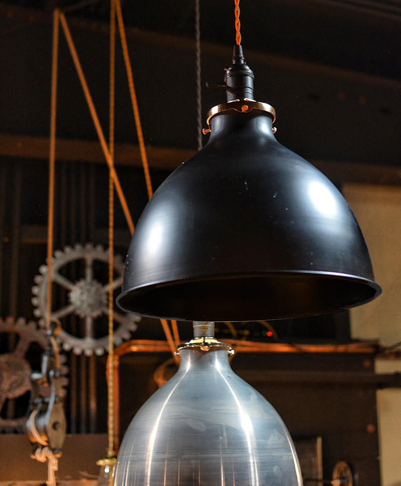 8" Black Metal Shade