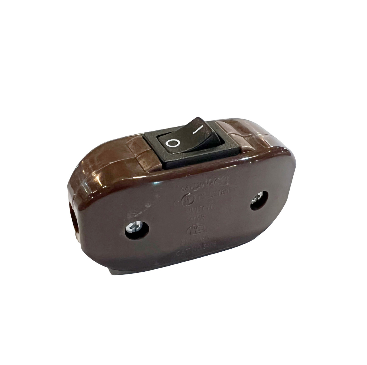2-Prong Electrical Plug Brown