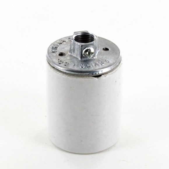 White Porcelain Lamp Socket