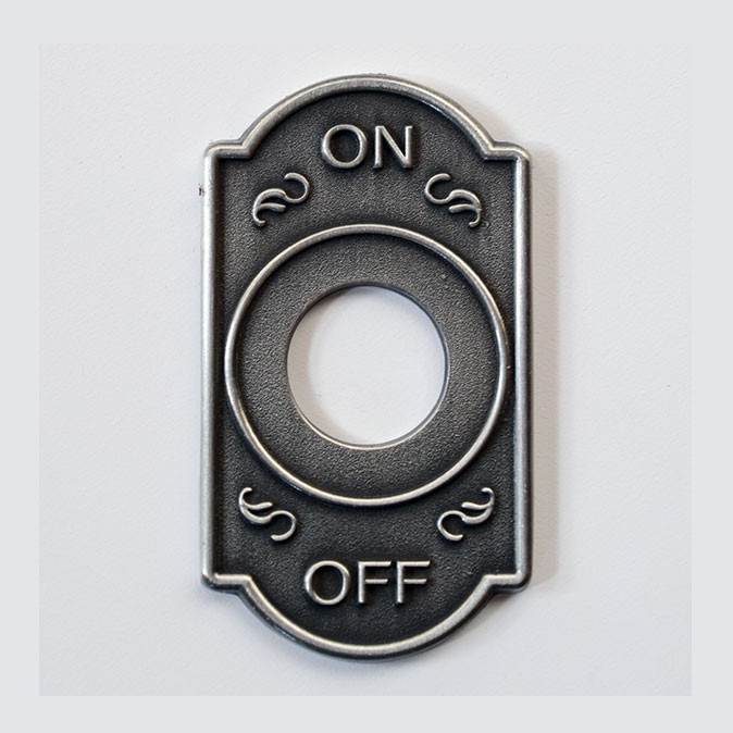 Toggle Switch Cover - Antique Nickel