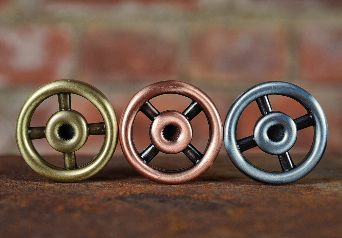 Dimmer Wheel Knob - Antique Copper