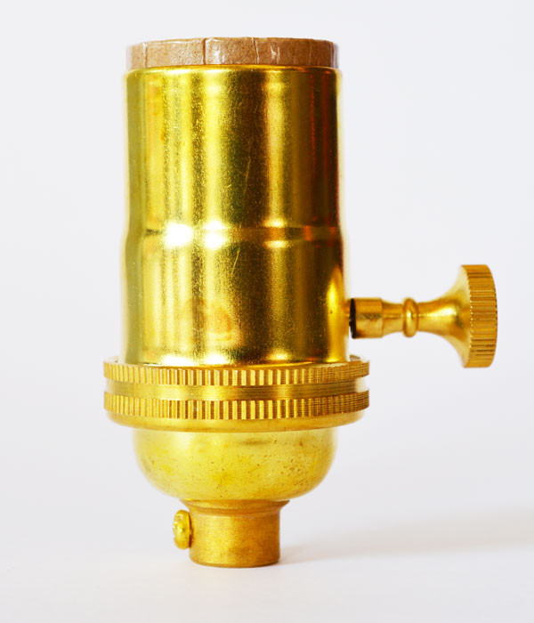 Unfinished Brass Lamp Socket