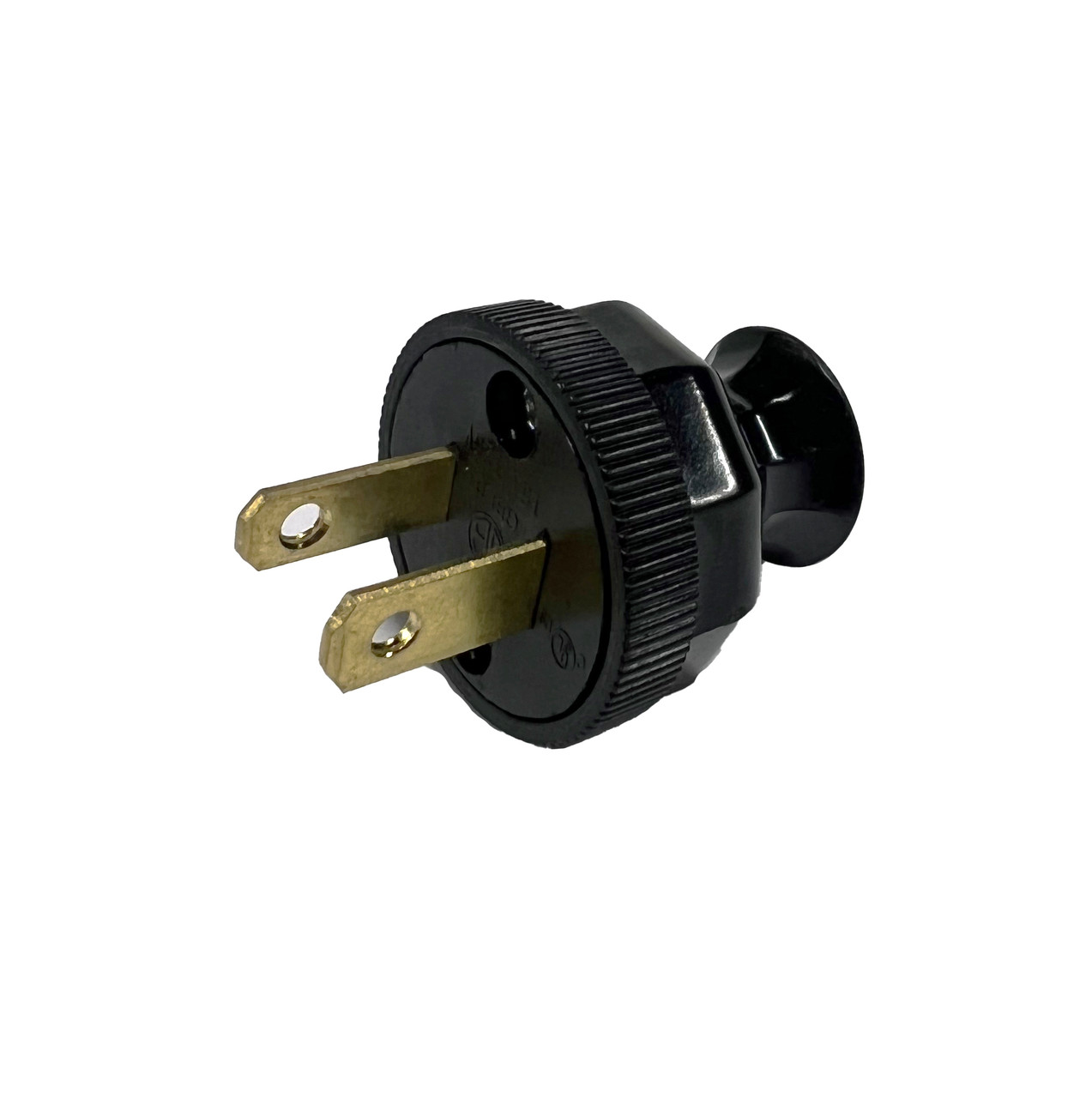 Long Neck Style Round Plug - Black