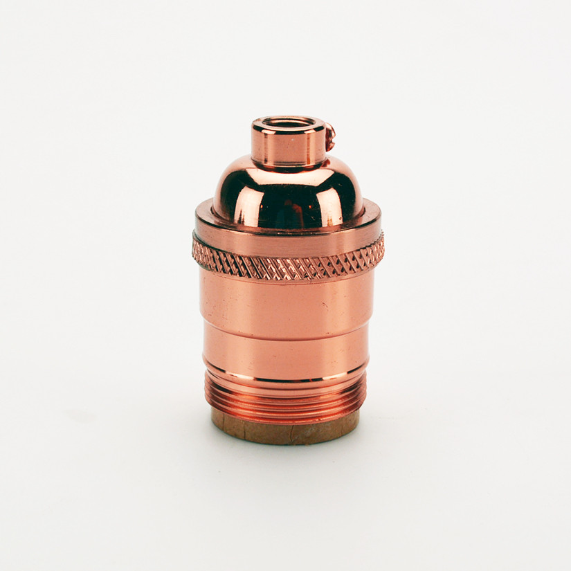 UNO Keyless Light Socket - Polished Copper