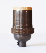 701-Light Socket - Keyless - Black Finish - Vintage Wire & Supply