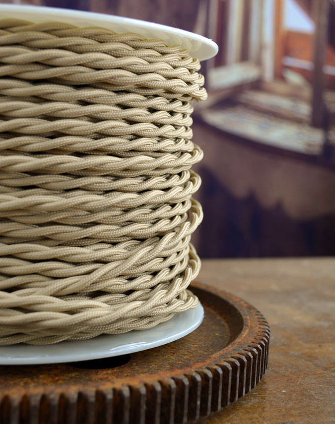 Wire - Twisted Cloth - By the Roll - Vintage Wire & Supply