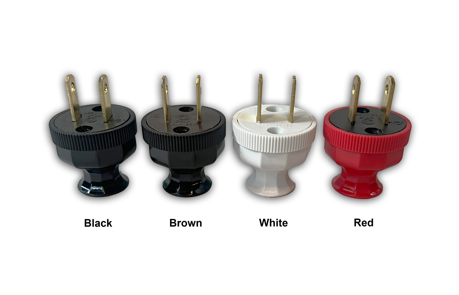 Long Neck Style Round Plug - Black