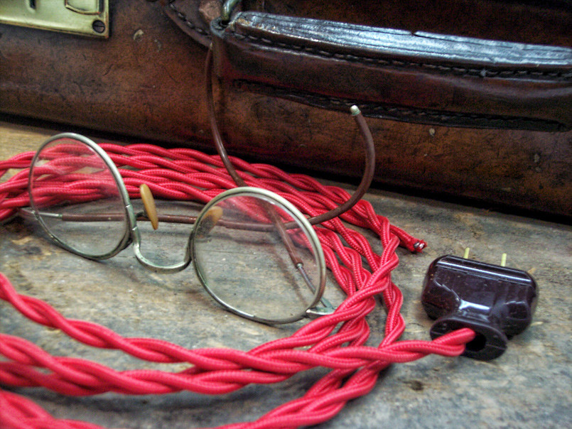 Red Rayon Twisted Wire - By the Foot - Small Qty - 18 Gauge - Vintage ...