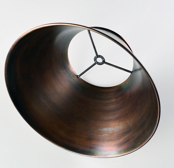 12" Steel Shade - Antique COpper
