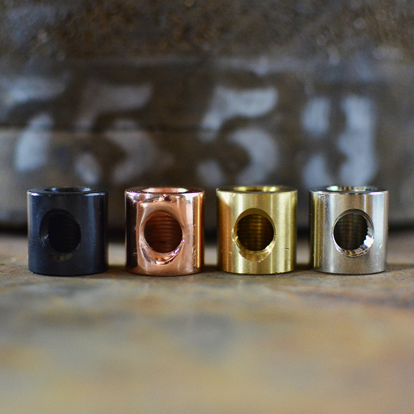 4-Way Coupling - Polished Copper