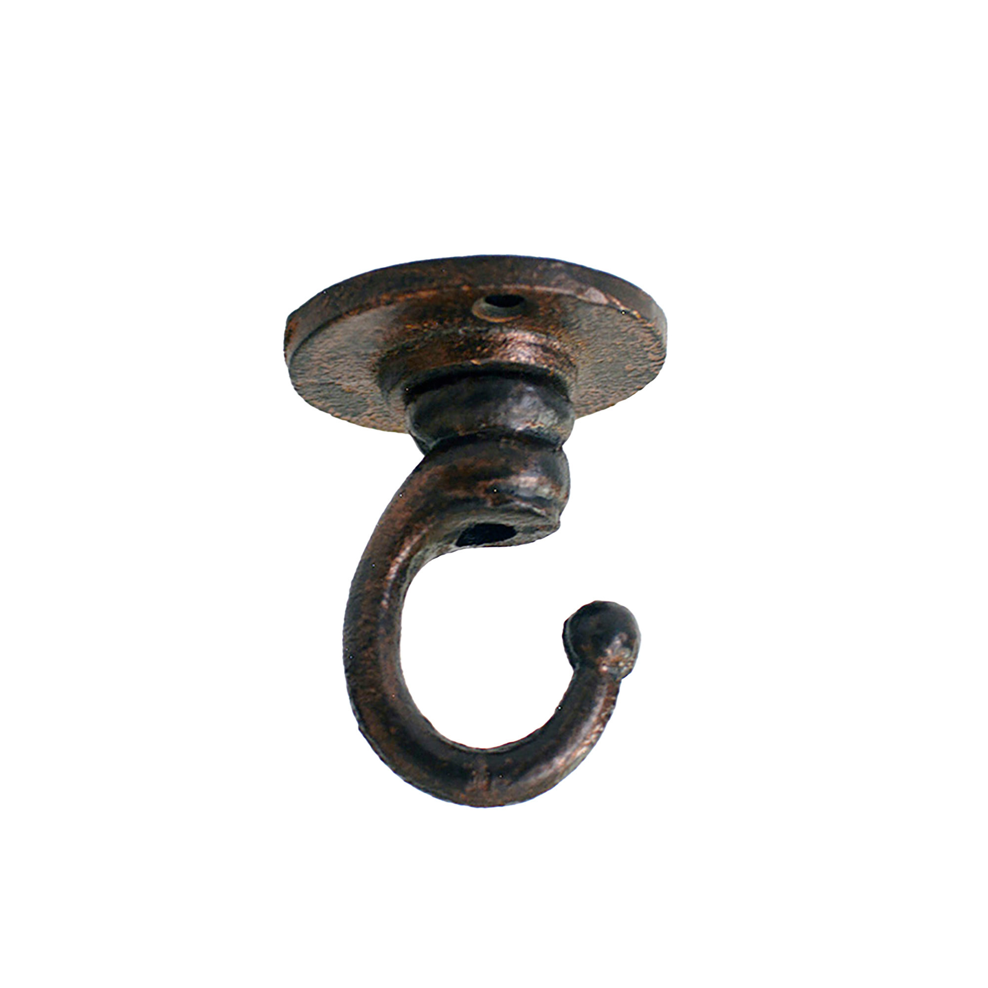Cast Iron Ceiling Hook - Antique Copper