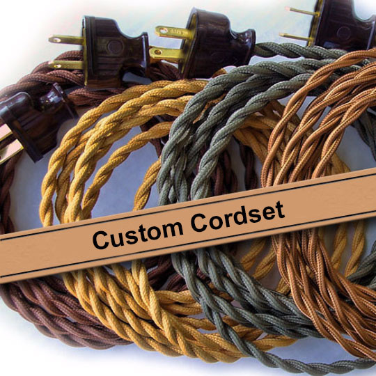 Cloth-Covered Rewire Kits for Lamp & Fan Restorations