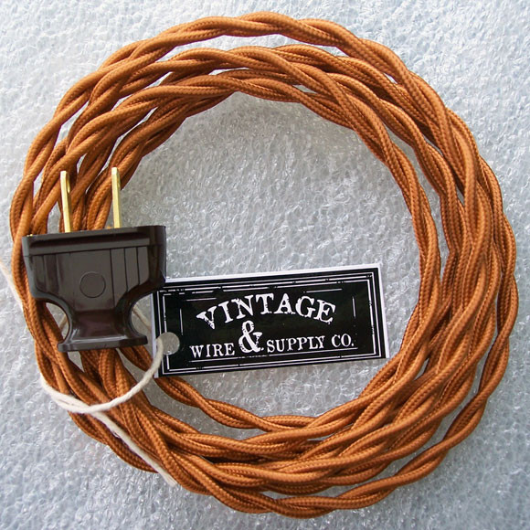 Lamp Cord from Vintage Wire and Supply